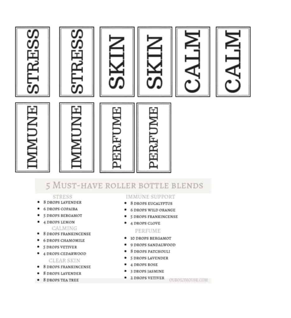 5 Must-Have Essential Oil Roller Bottle Blends - Our Oily House