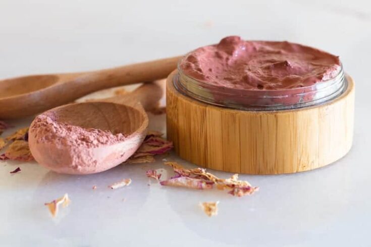 Homemade Rose Clay Face Mask - Our Oily House