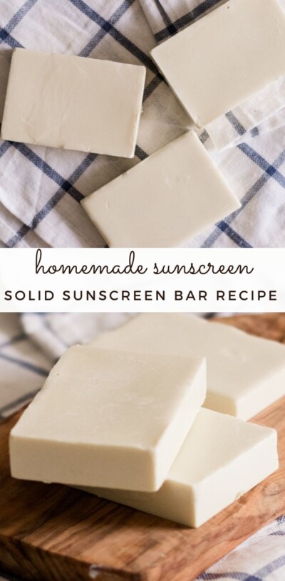 Sunscreen Lotion Bar Recipe - Our Oily House
