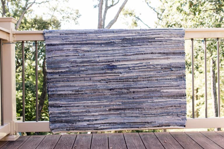 How to Easily Clean and Spot Treat a Braided Rug - Our Oily House