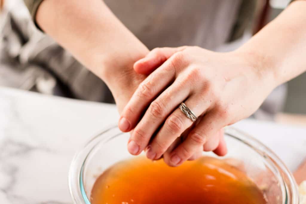 DIY Hand Soak For Dry Hands - Our Oily House
