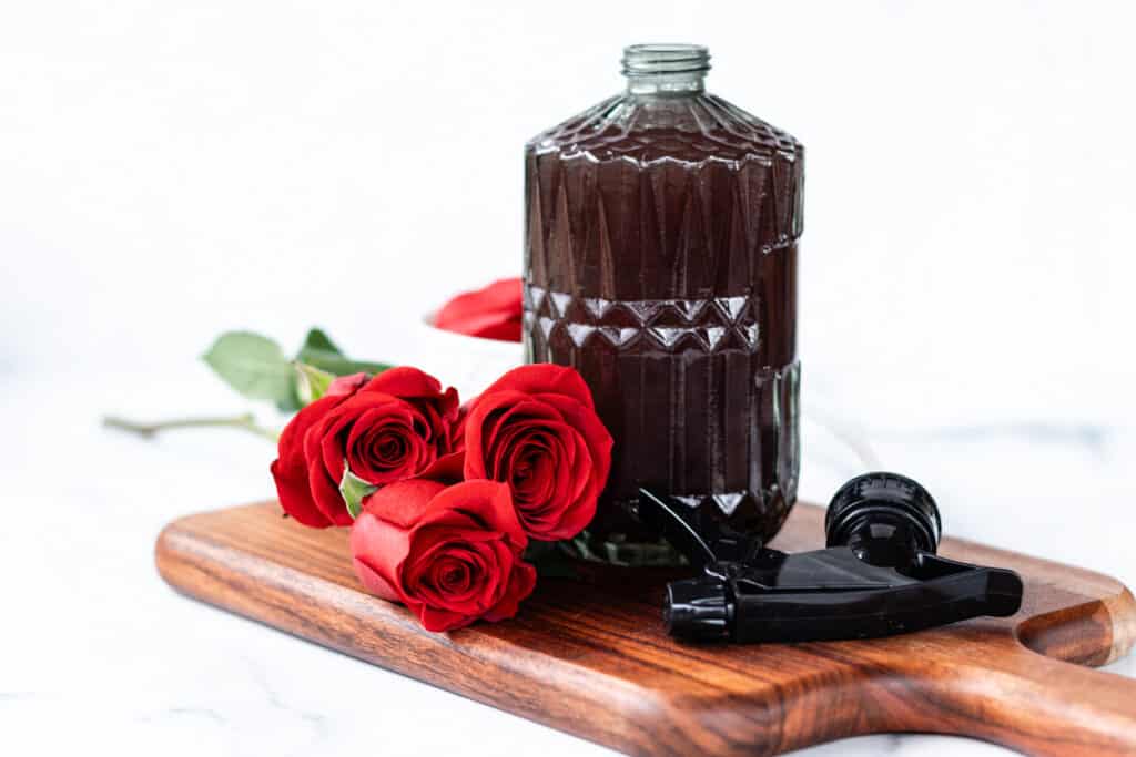 How to Make A Rose Water Spray for Hair and Skin - Our Oily House