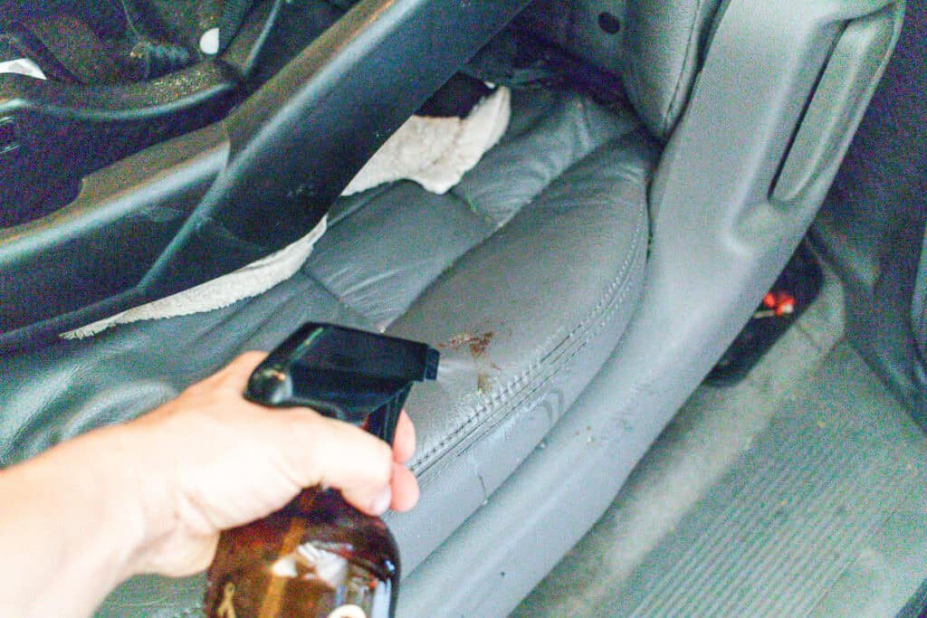 How to Clean Car Seats - Our Oily House