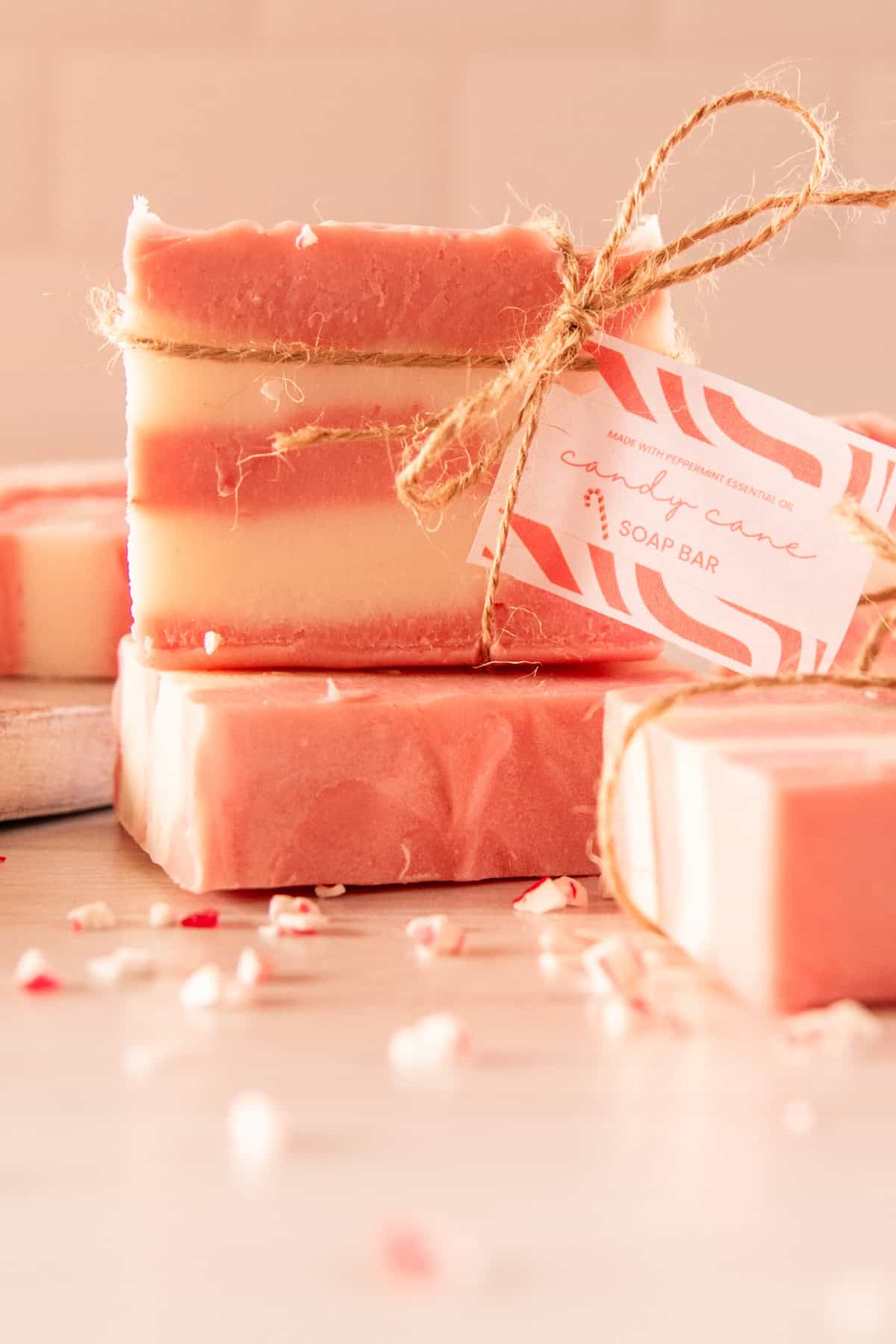 Homemade Candy Cane Soap - Our Oily House