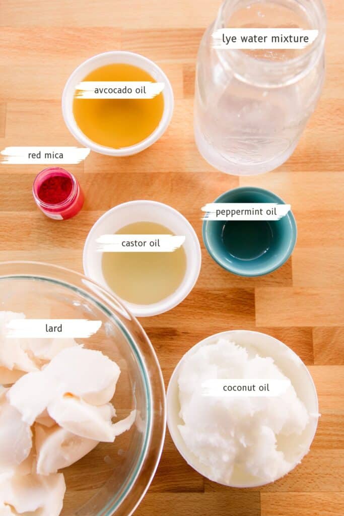 Homemade Candy Cane Soap - Our Oily House