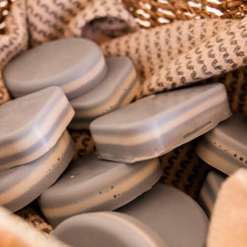 Homemade Peppermint Layered Soap - Our Oily House