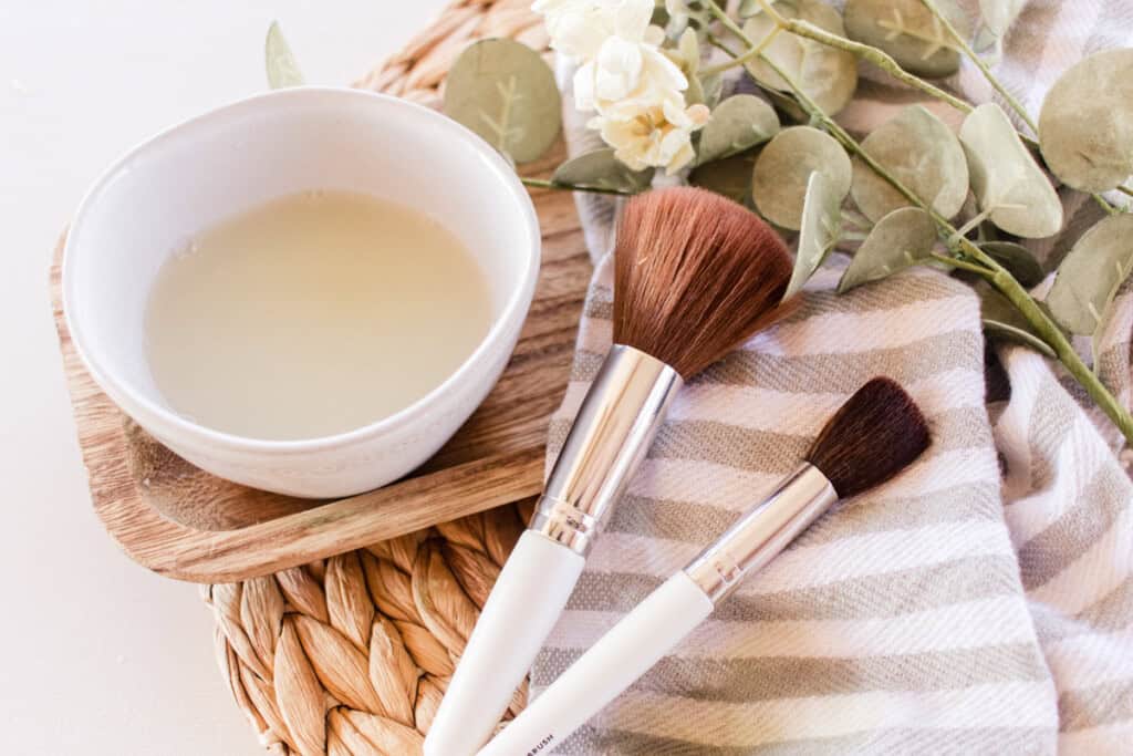 Homemade Makeup Brush Cleaner - Our Oily House