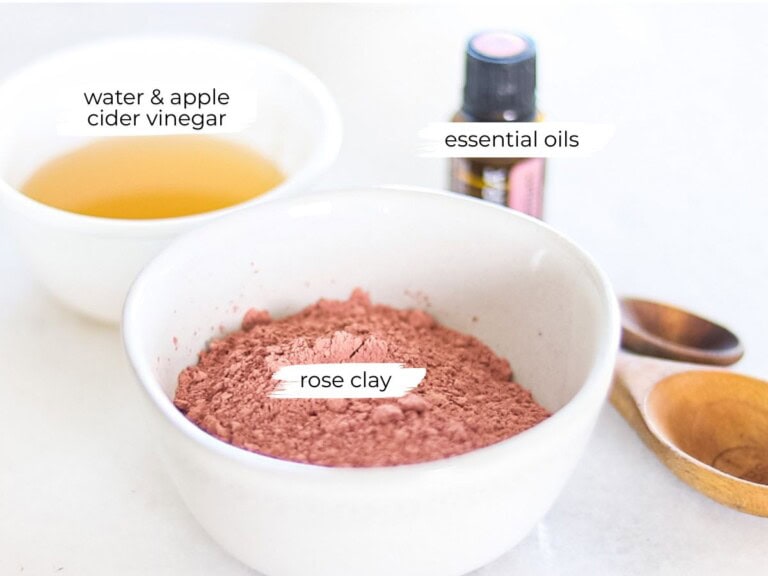 Homemade Rose Clay Face Mask - Our Oily House